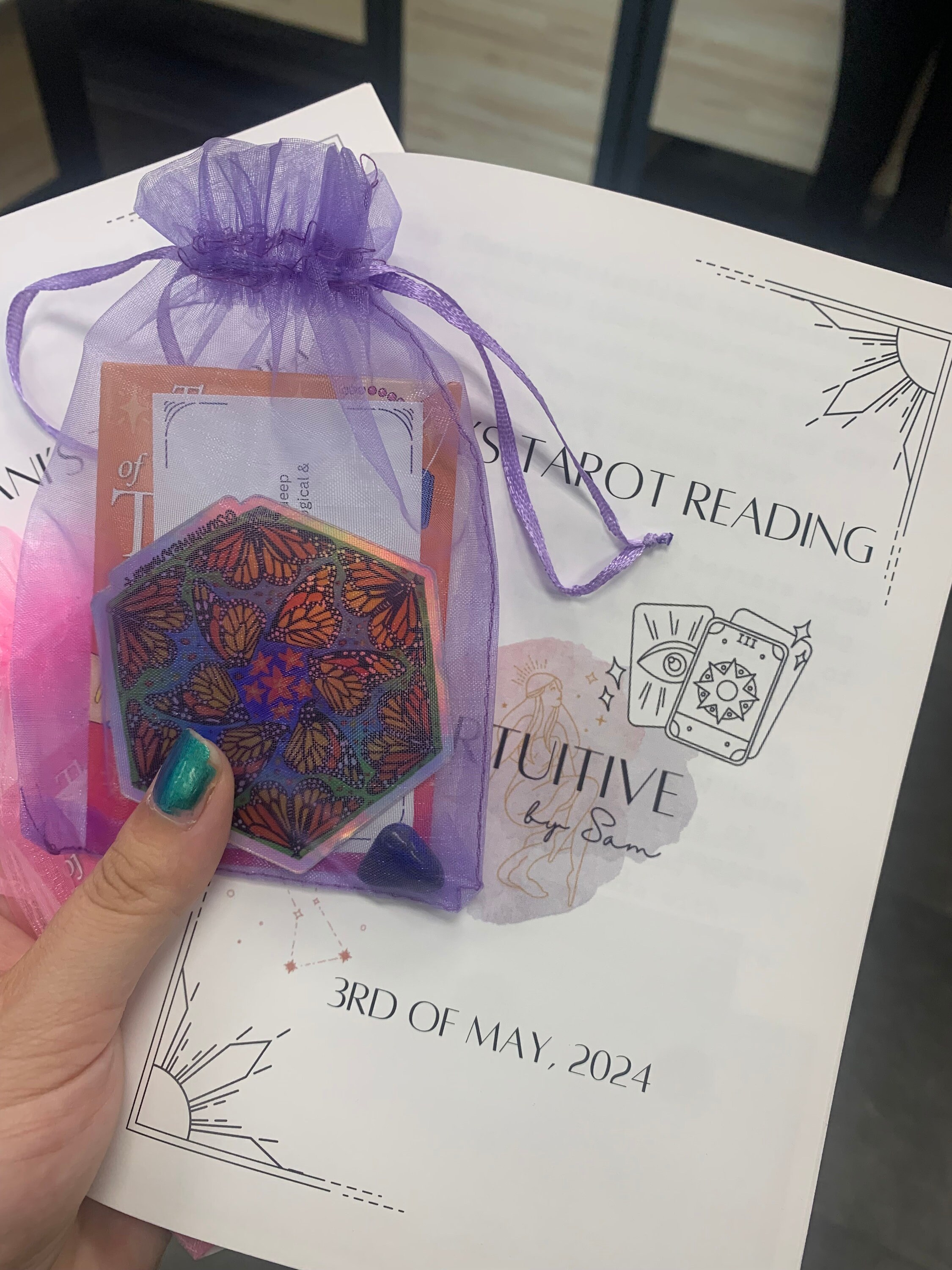 Spiritual Gift Pack - Tarot/oracle Booklet and Crystal Set - Etsy