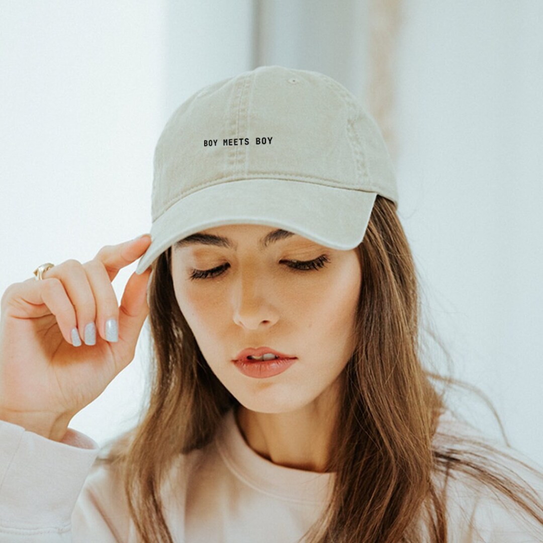 Boy Meets Boy, Heartstopper Embroidered Cap, Premium Dad Hat - Etsy