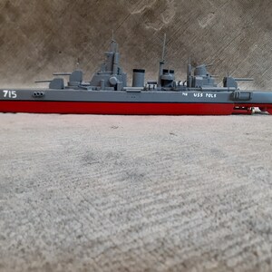 Wooden Battleship Handmade Model Toy of Navy Destroyer - Etsy