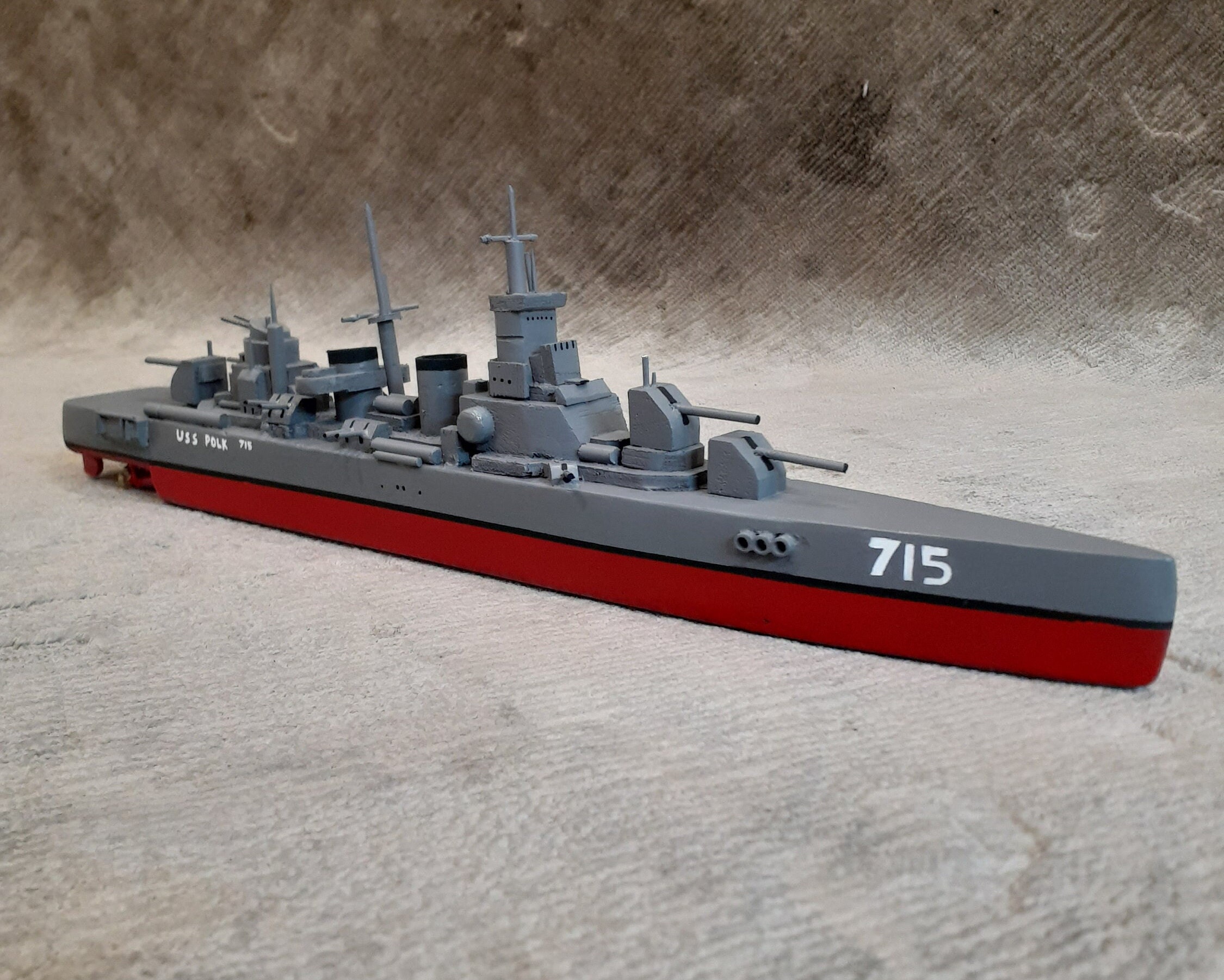 Wooden Battleship Handmade Model Toy of Navy Destroyer - Etsy