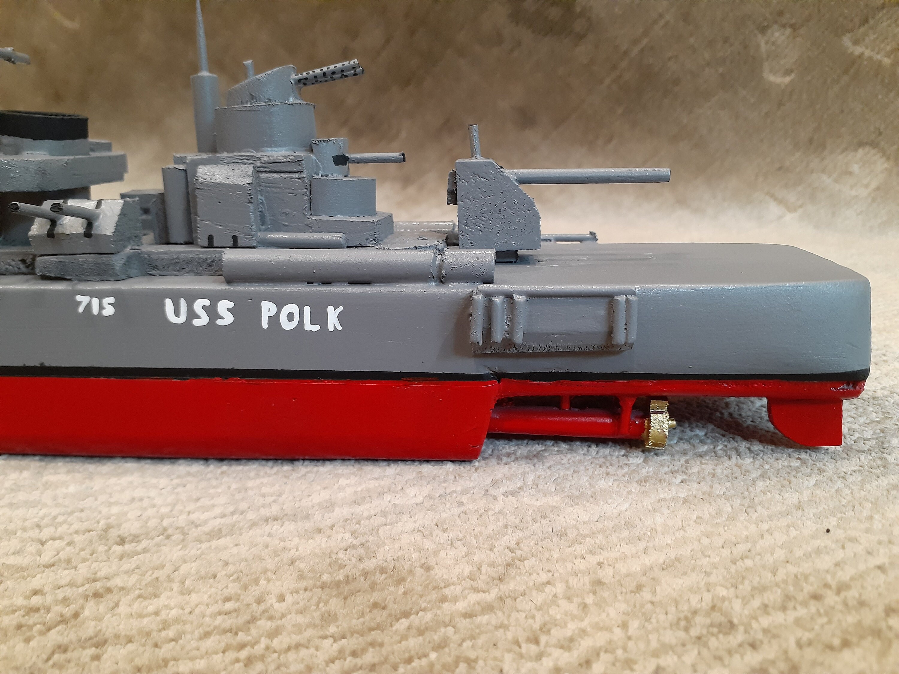 Wooden Battleship Handmade Model Toy of Navy Destroyer - Etsy