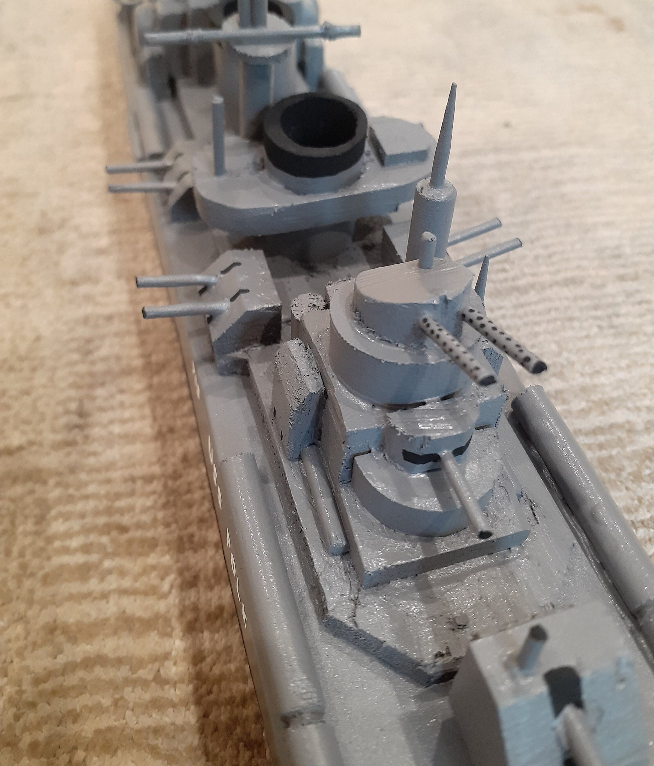 Wooden Battleship Handmade Model Toy of Navy Destroyer - Etsy