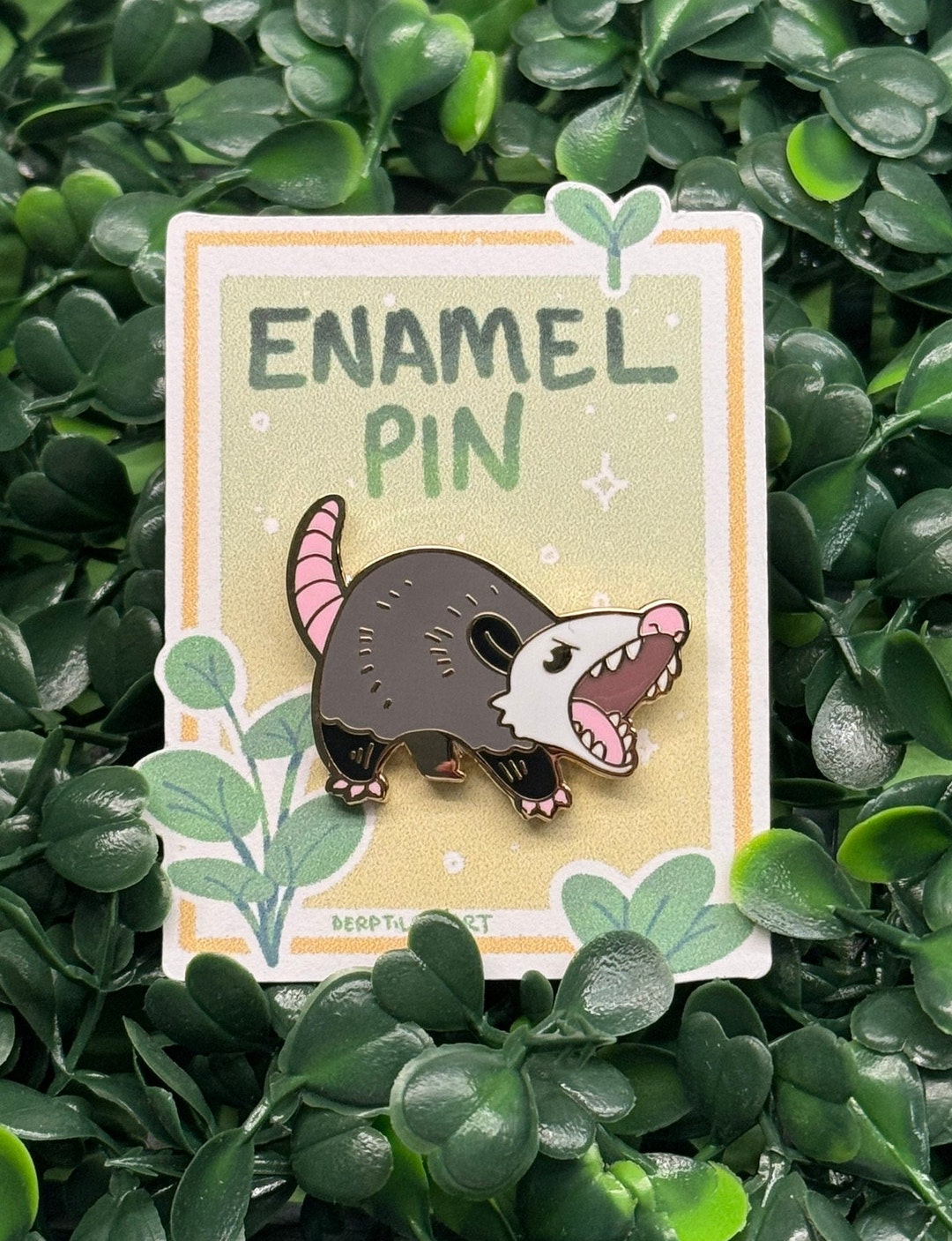 Angry Opossum Enamel Pin - Etsy