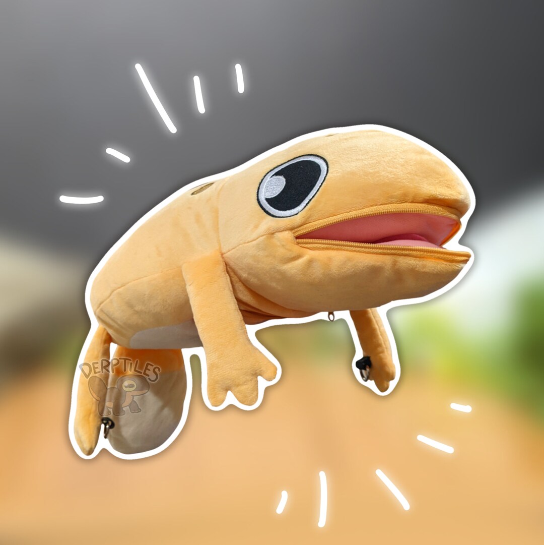 Leopard Gecko Plush Backpack - Etsy