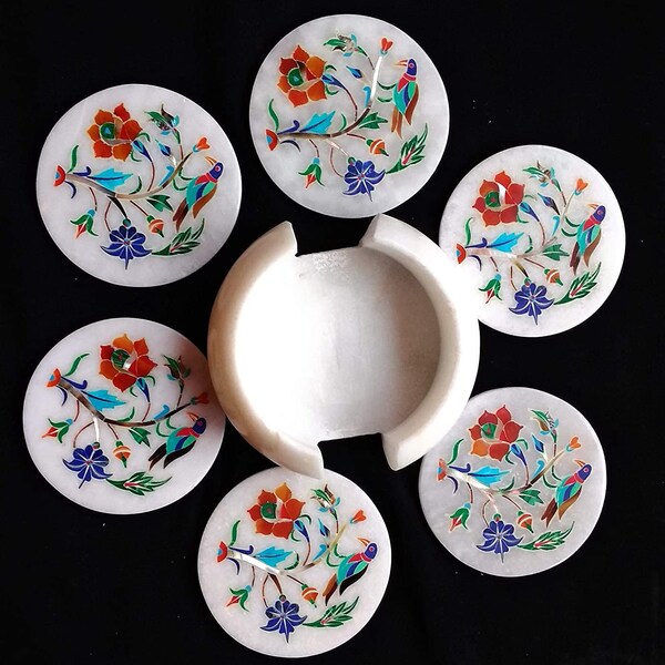 Marble Coasters - Etsy