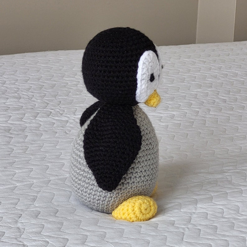 Peppy Penguin Crochet Stuffed Animal - Etsy