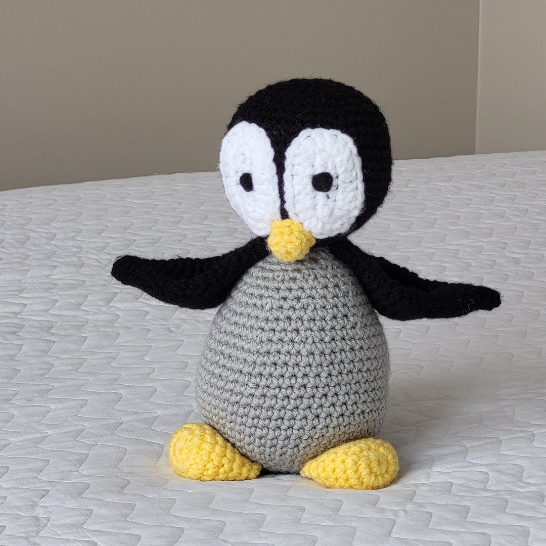 Peppy Penguin Crochet Stuffed Animal - Etsy