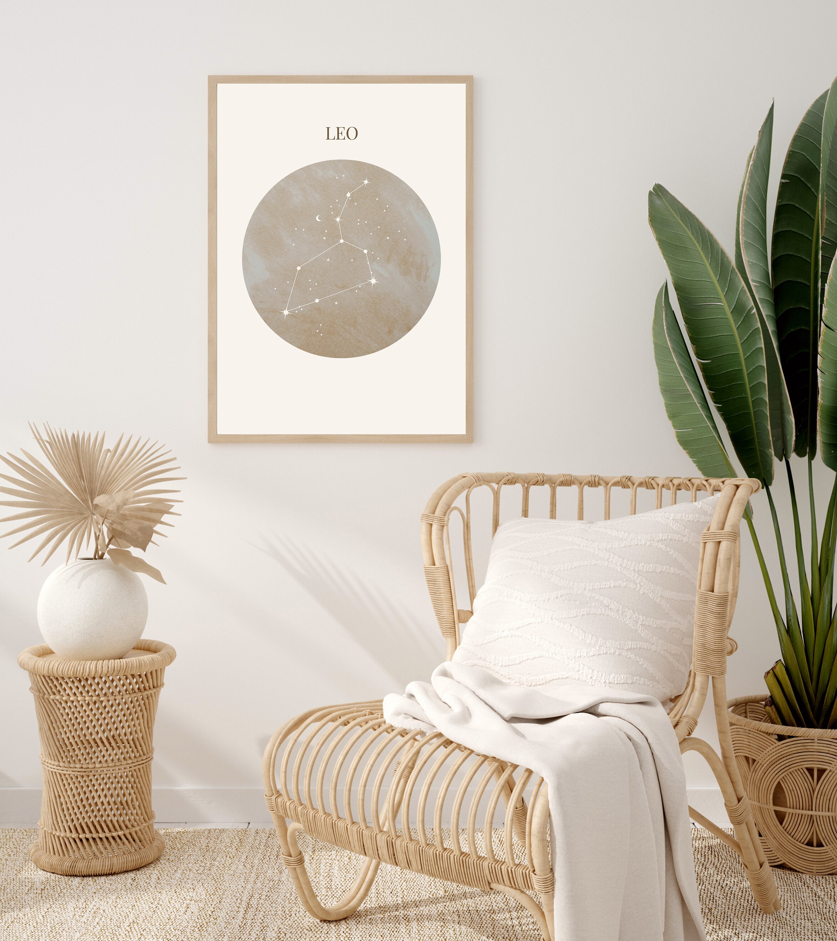 Zodiac Signs SET of 12 Printable Digital Wall Art, Astrology Digital ...