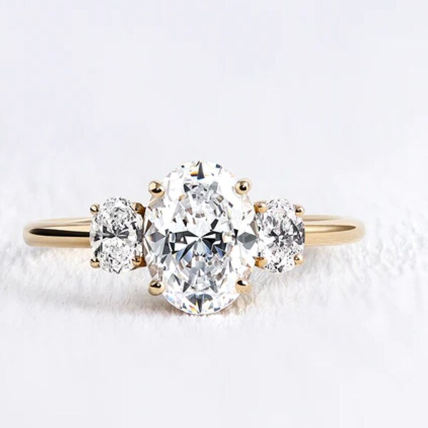 Triple Stone Ring - Etsy