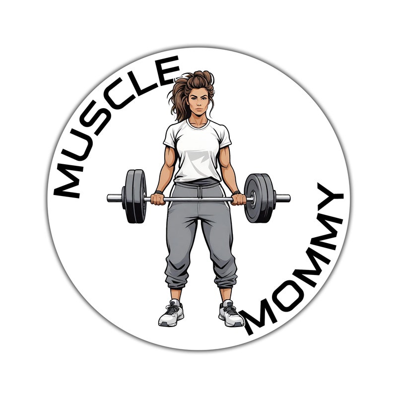 Muscle Mommy Sticker - Etsy