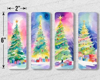 Printable Christmas Bookmarks Printable Bookmarks Cat - Etsy