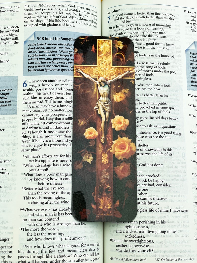 Catholic Crucifix Bookmarks Laminated Die Cut Bookmarks Jesus Bookmark ...