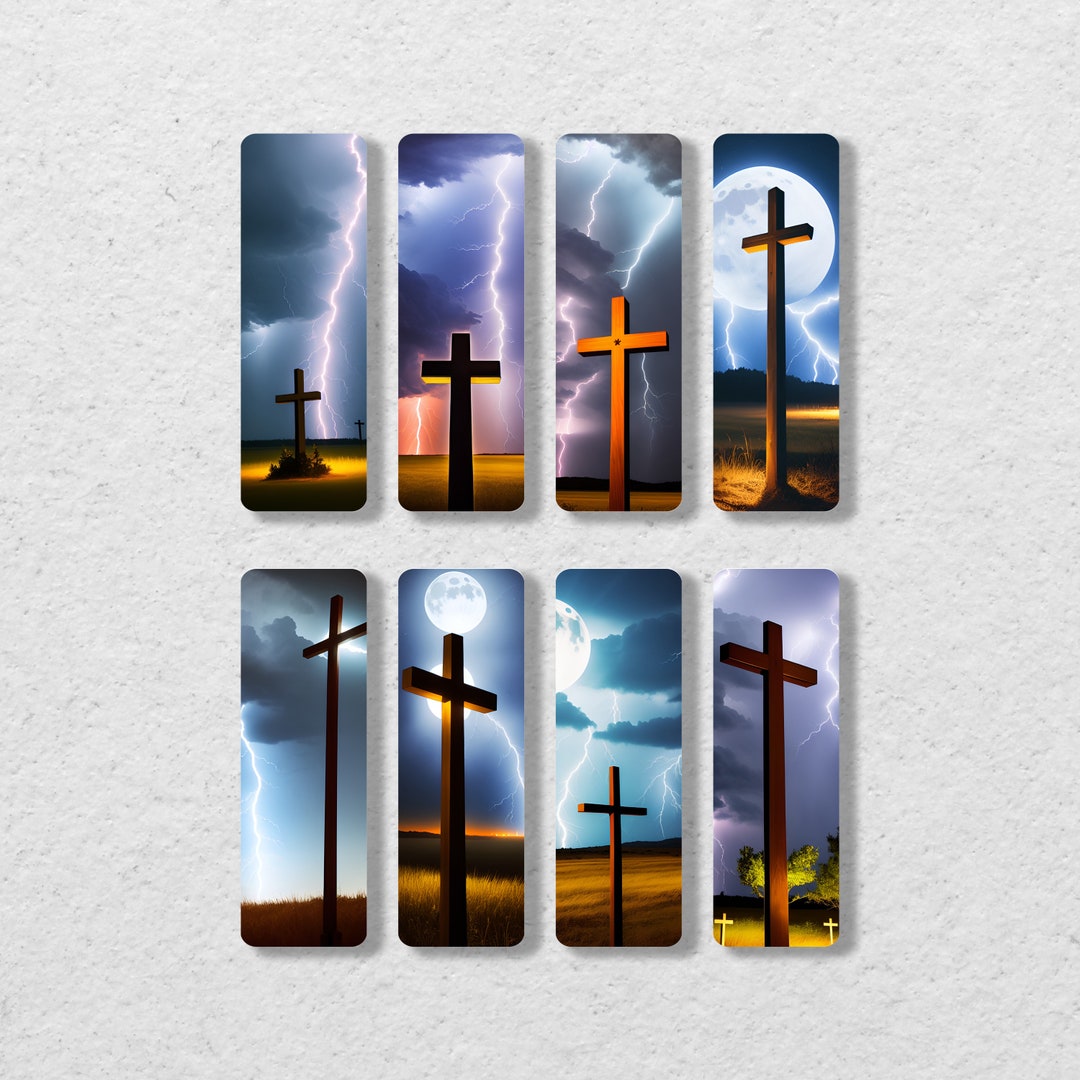 Crosses & Lightning Printable Bookmark Set | Printable Bookmarks ...
