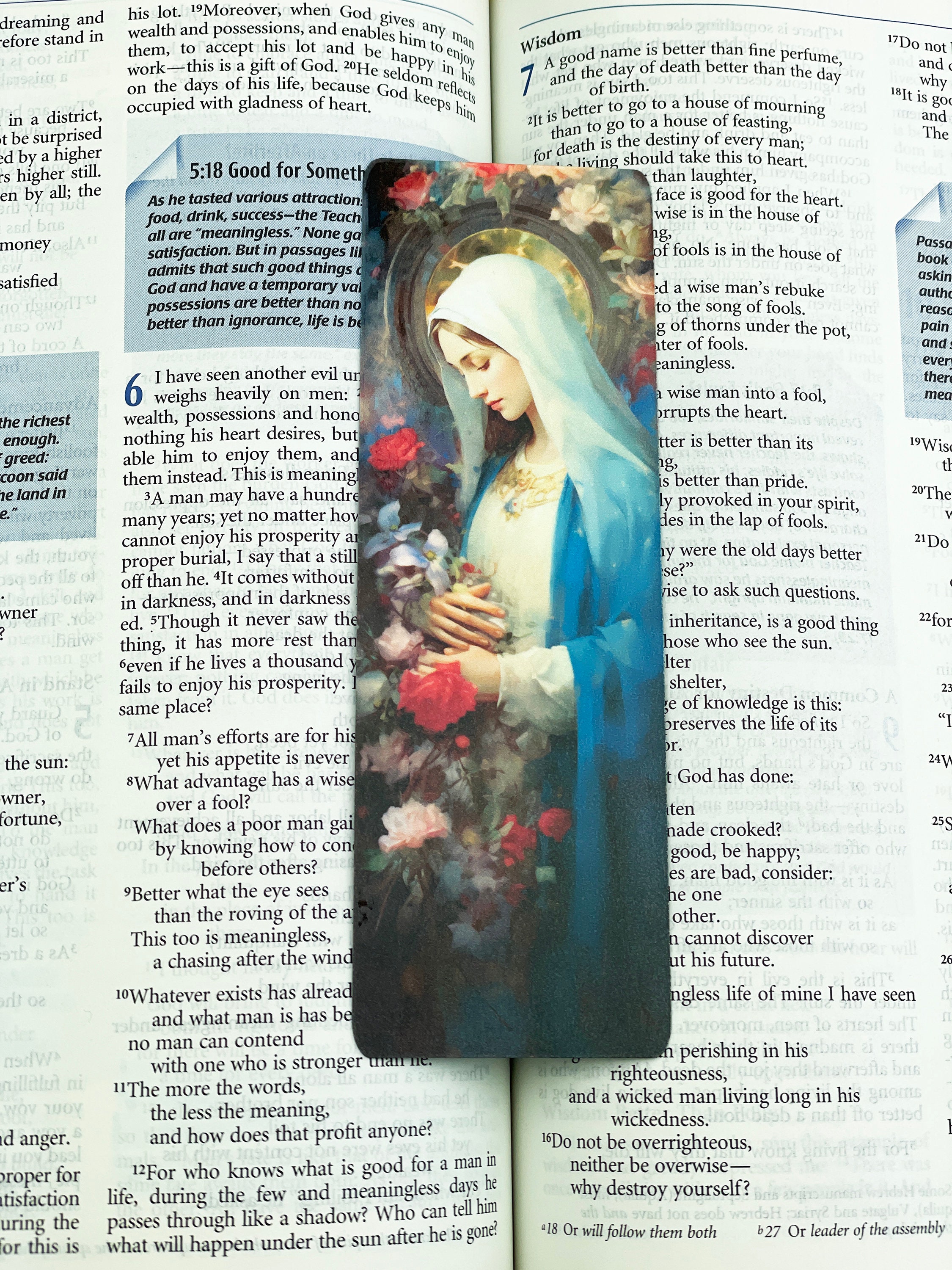 Catholic Virgin Mary Bookmarks Laminated Die Cut Bookmarks Bible ...
