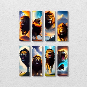 Majestic Lions Printable Bookmark Set | Butterfly Bookmark | Instant ...