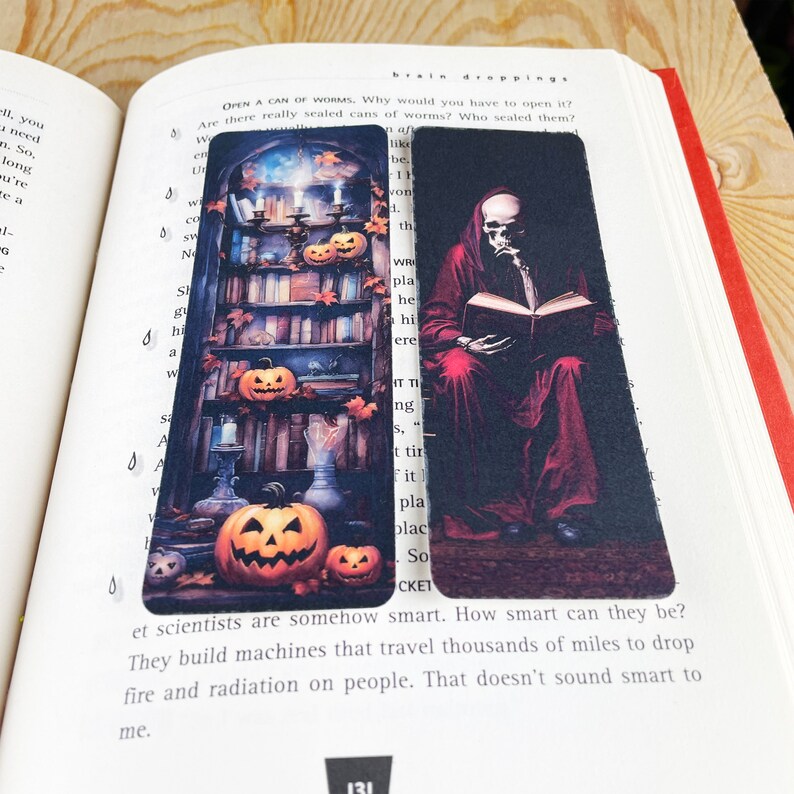 Spooky Readers Bookmark Set | Laminated Die Cut Bookmarks | Halloween ...