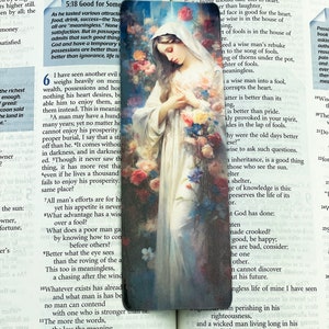 Catholic Virgin Mary Bookmarks | Laminated Die Cut Bookmarks | Bible ...