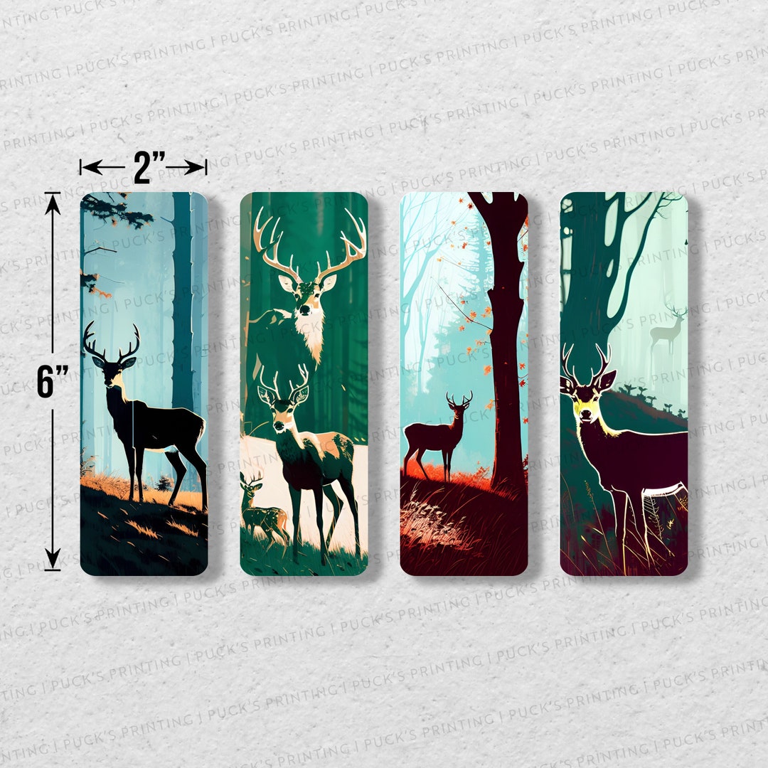 Anime Deer Printable Bookmark Set of 4 | Printable Bookmarks | Instant ...