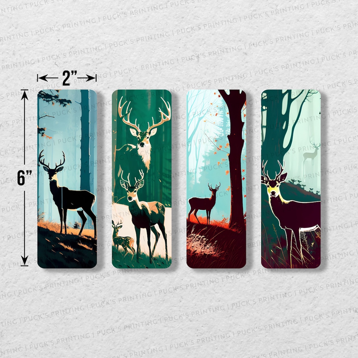 Anime Deer Printable Bookmark Set of 4 Printable Bookmarks Instant ...