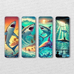 Anime Sharks Printable Bookmark Set | Printable Bookmarks | Instant ...