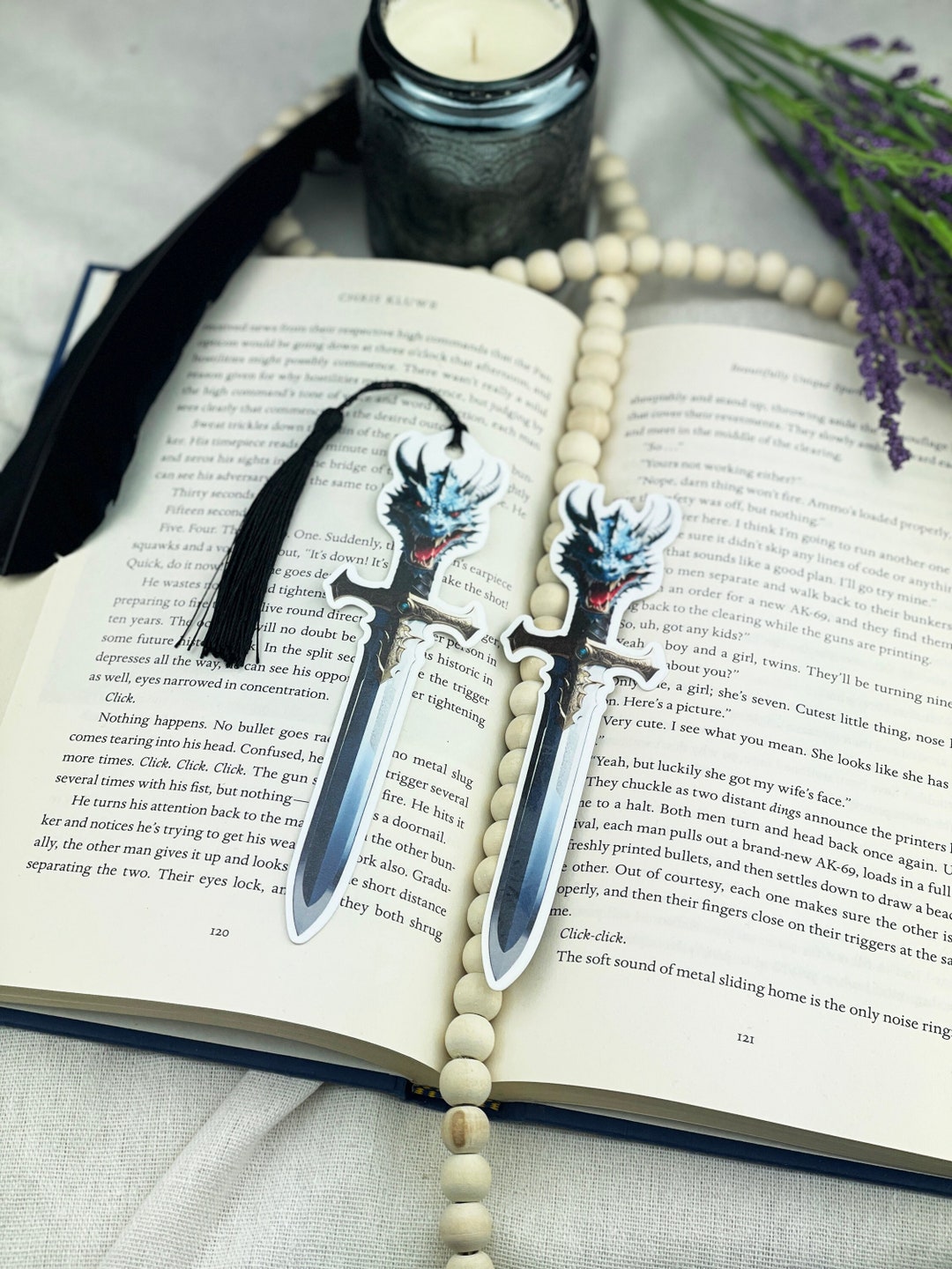 Dragon Dagger Bookmark Laminated Die Cut Bookmarks Fantasy Bookmark - Etsy