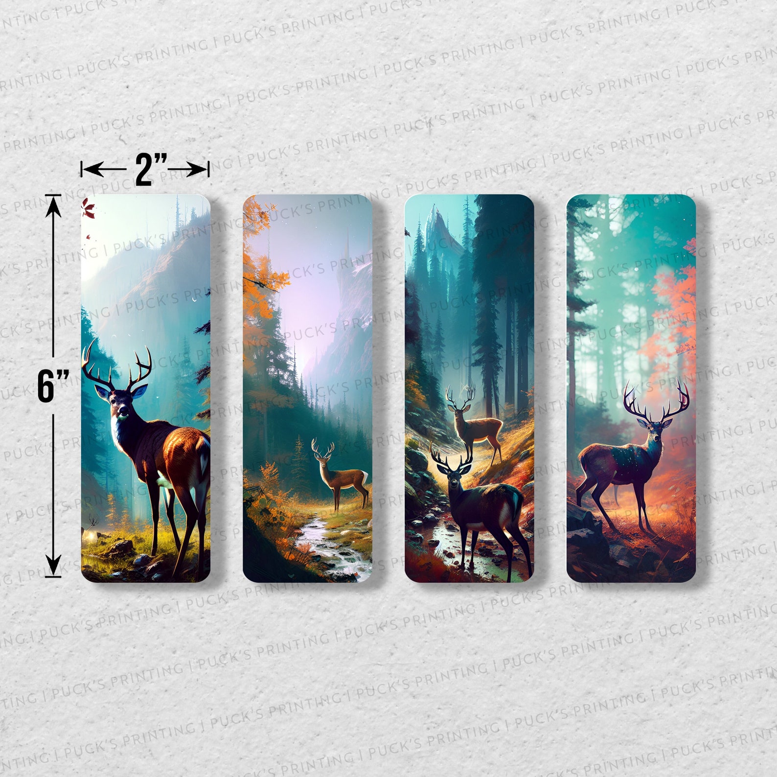 Anime Deer Printable Bookmark Set of 4 Printable Bookmarks Instant ...