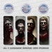 Scary Zombie Portraits Printable Bookmarks | Goth Horror Art (set of 4 ...