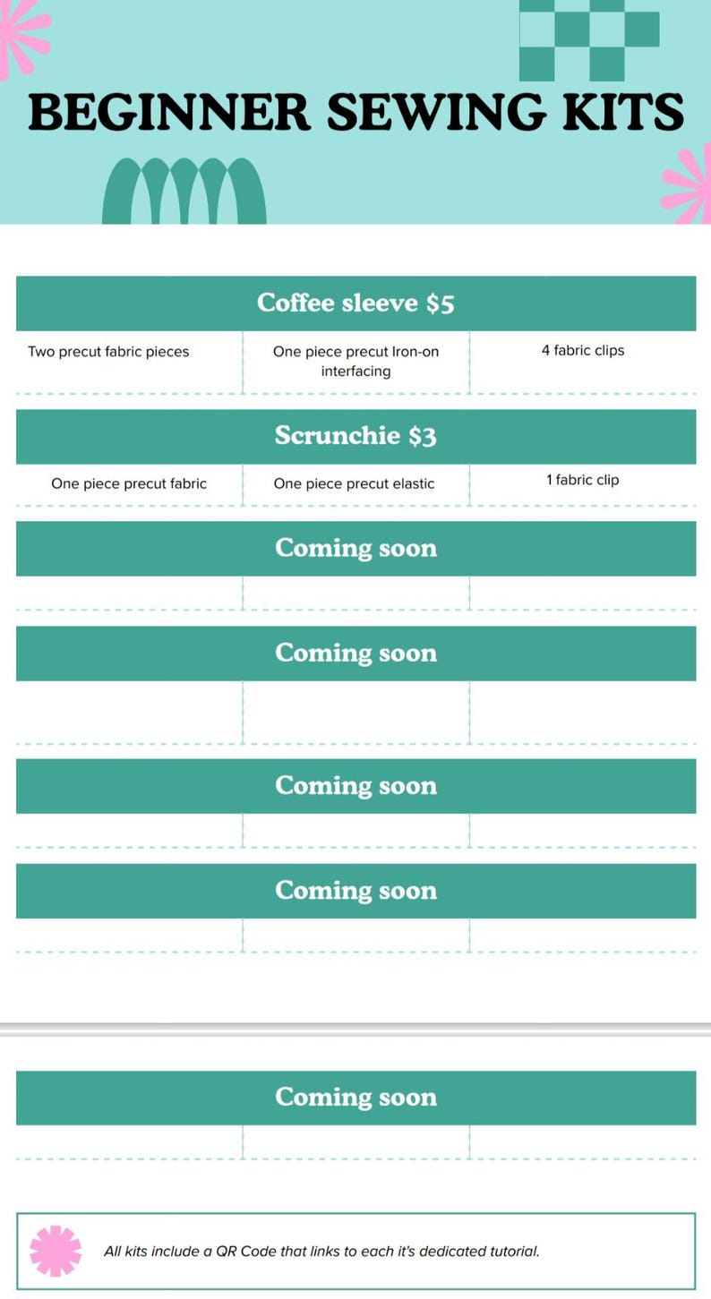 Beginner Sewing Kits - Etsy
