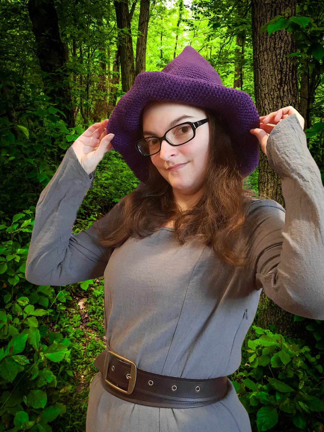 Handmade Purple Witchy Pointed Hat / Wizard Hat / Mage Hat - Etsy