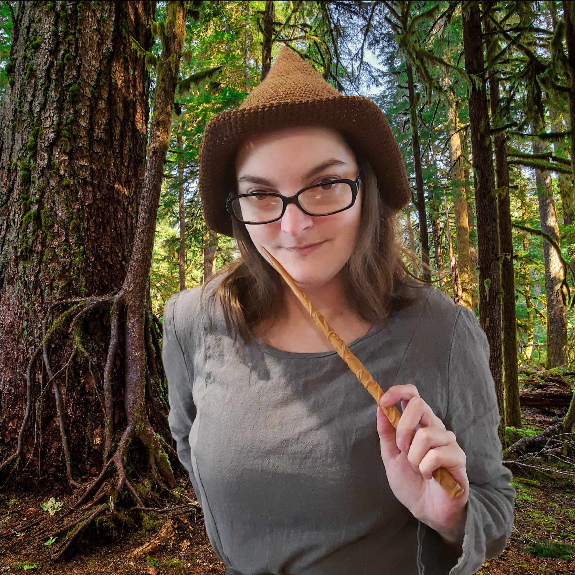 Handmade Brown Sprite Cap / Handmade Witchy Pointed Hat / Wizard ...