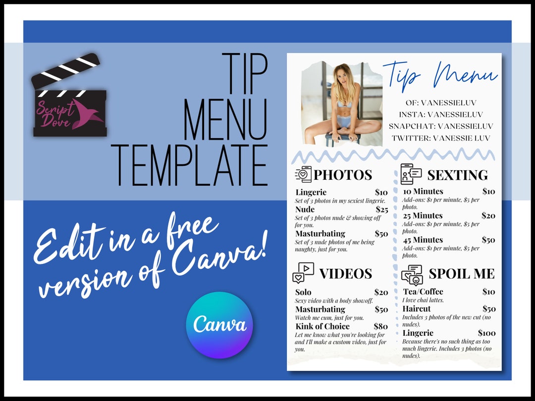 Onlyfans Tip Menu Tip Menu Canva Template Editable Tip - Etsy Onlyfans Tip Menu Tip Menu Canva Template Editable Tip - Etsy