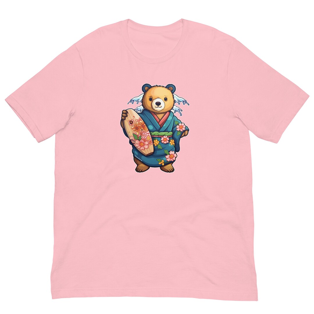 Cali Bear Surfer Girl Unisex T-shirt - Etsy