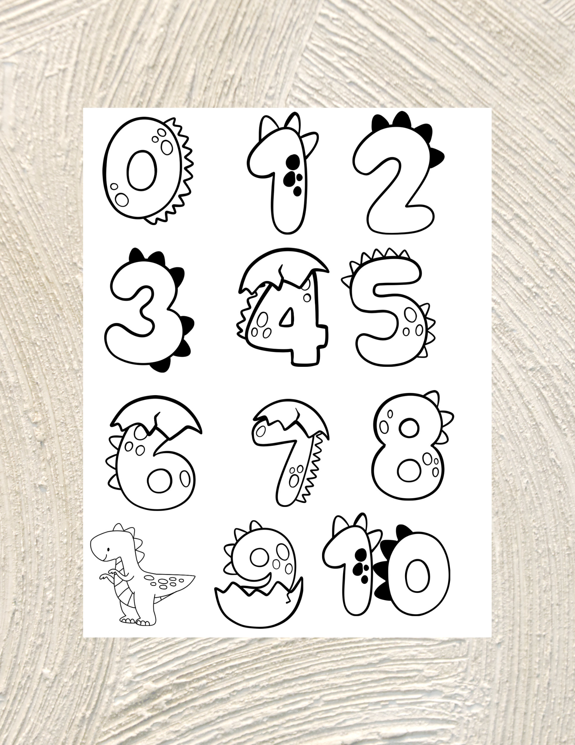 Number Coloring - Etsy
