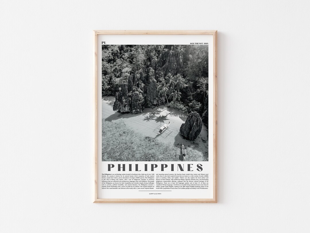 Philippines Print, Tropical Islands, Philippines Wall Art, Philippines ...