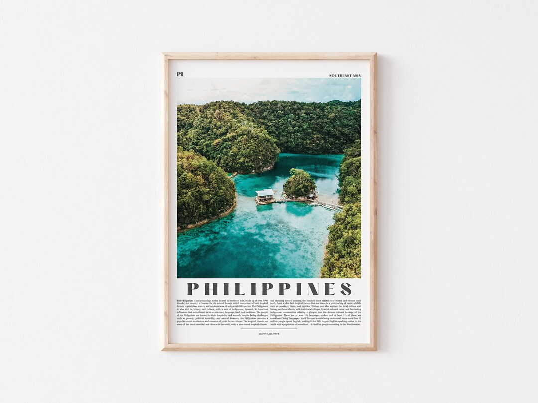 Philippines Print, Tropical Island Print Poster, Gallery Wall Set ...