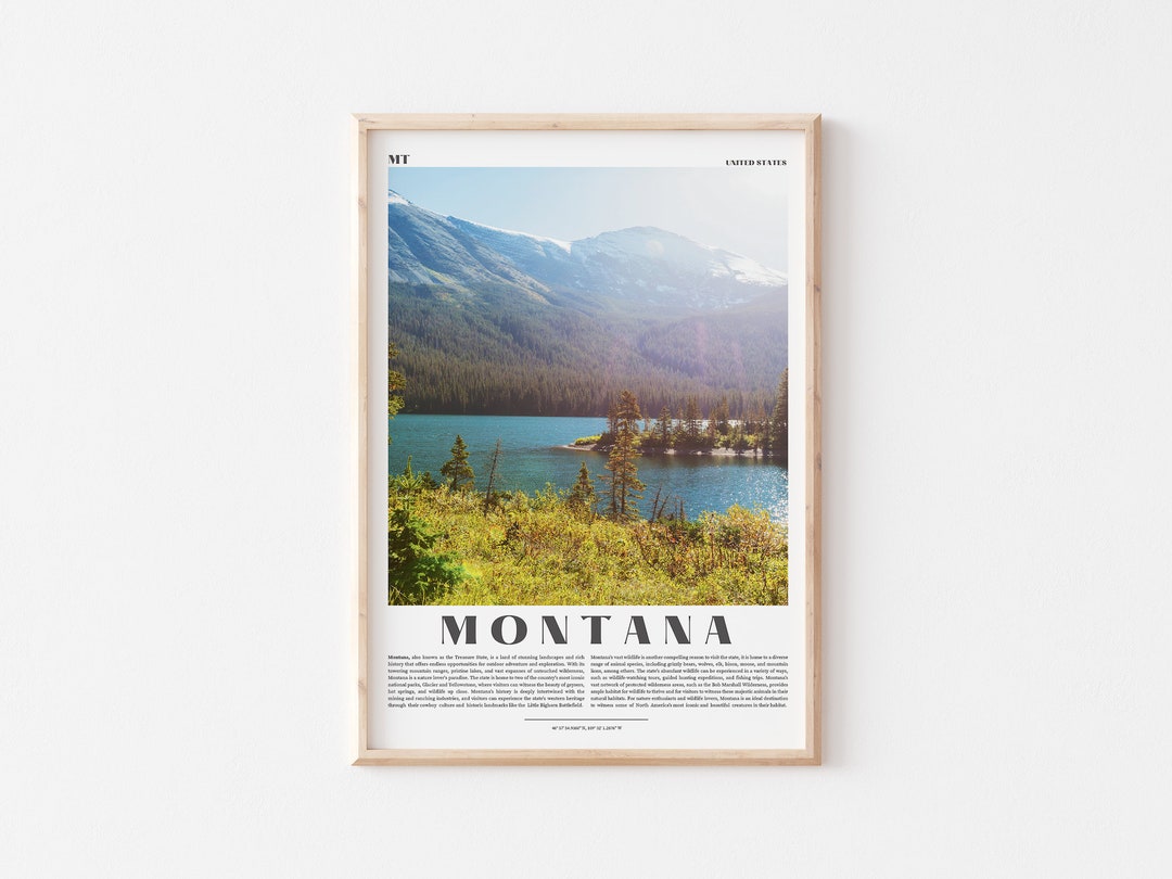 Montana Print, Montana Wall Art, Montana Poster, Montana Photo, Montana ...