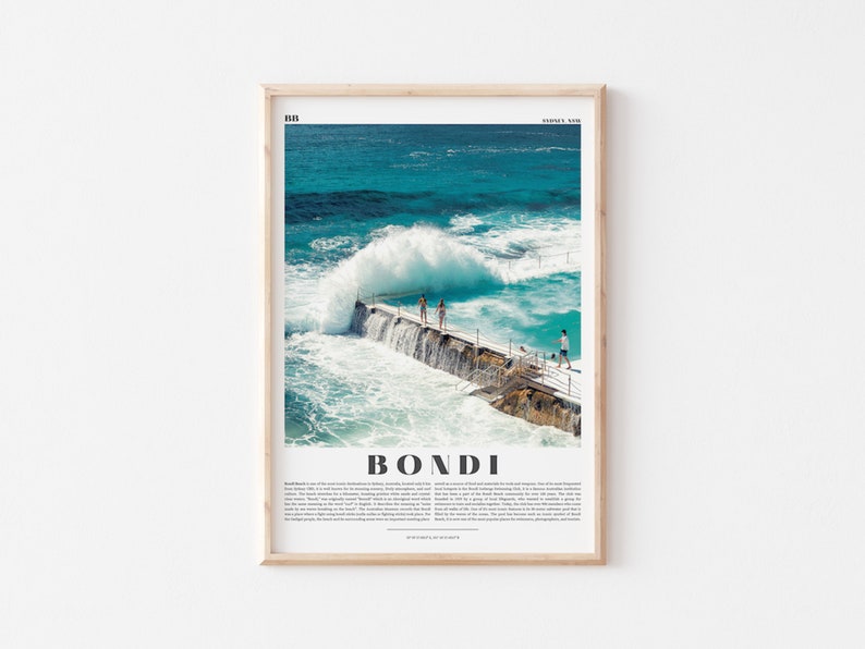 Bondi Beach Print, Australia, Beach Print, Bondi Print, Gallery Wall ...