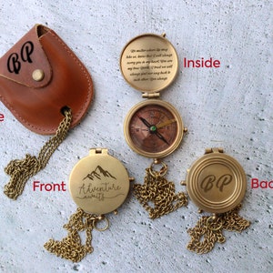 Custom Engraved Compass, Personalized Engraved Compass, Gift for ...
