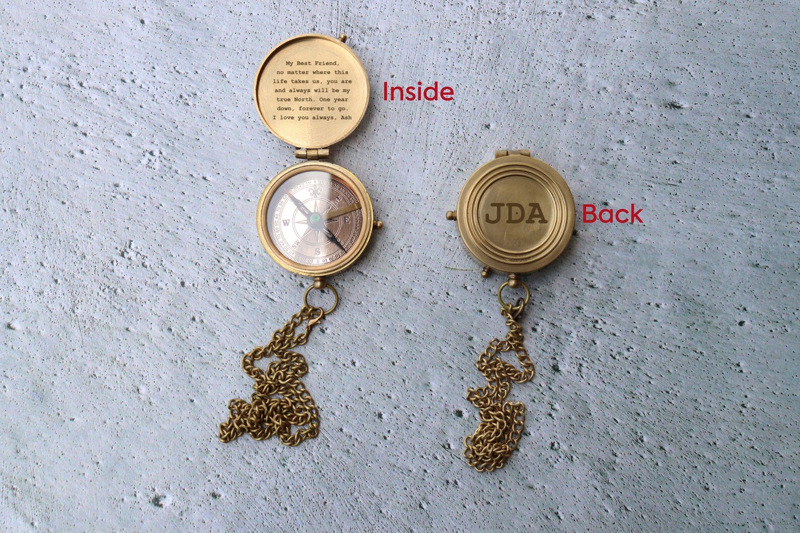 Personalized Compass, Custom Groomsman Compass, Engraved Men Compass ...