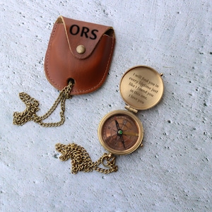 Personalized Compass, Custom Groomsman Compass, Engraved Men Compass ...