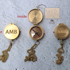 Personalized Compass, Custom Groomsman Compass, Engraved Men Compass ...