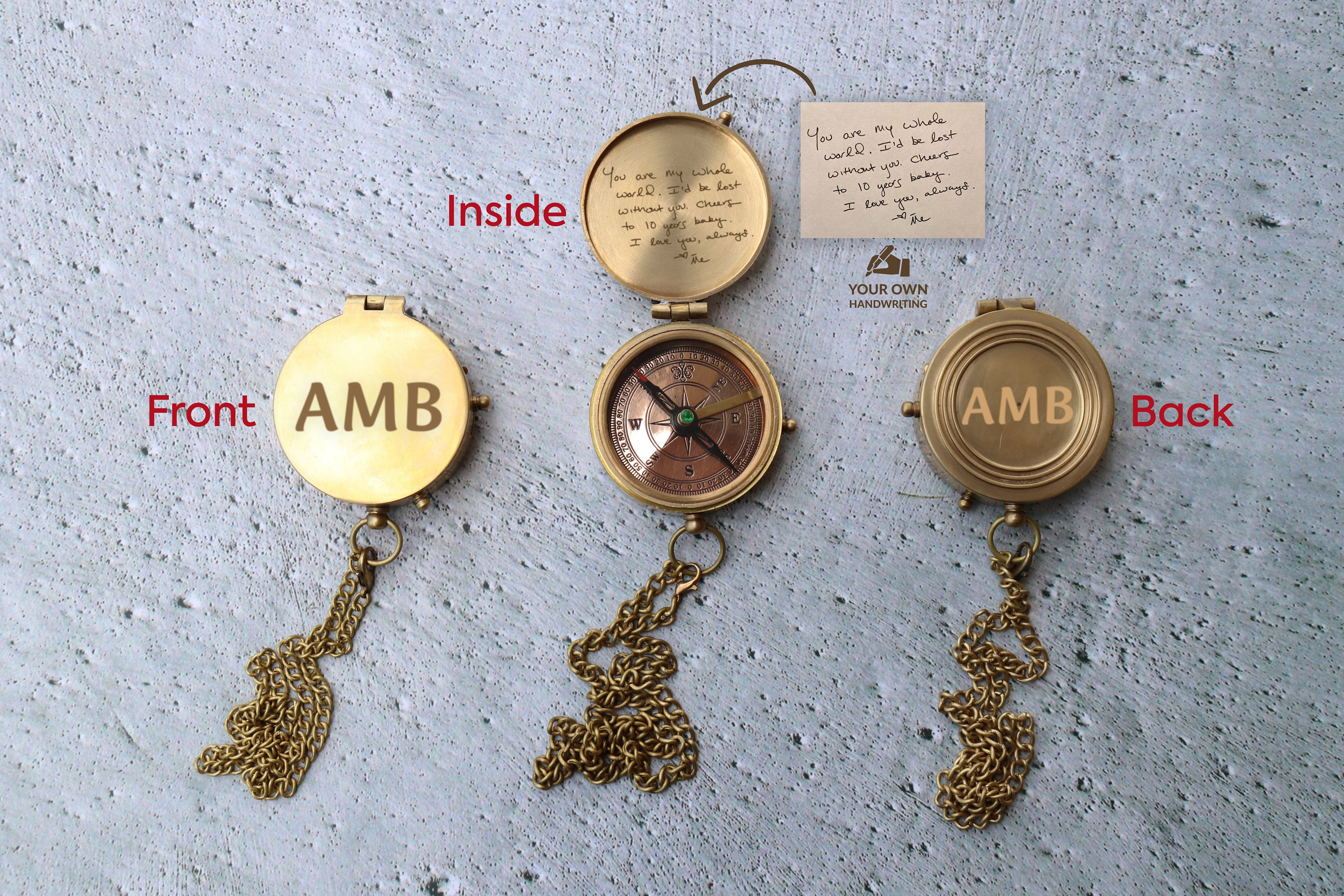 Personalized Compass, Custom Groomsman Compass, Engraved Men Compass ...