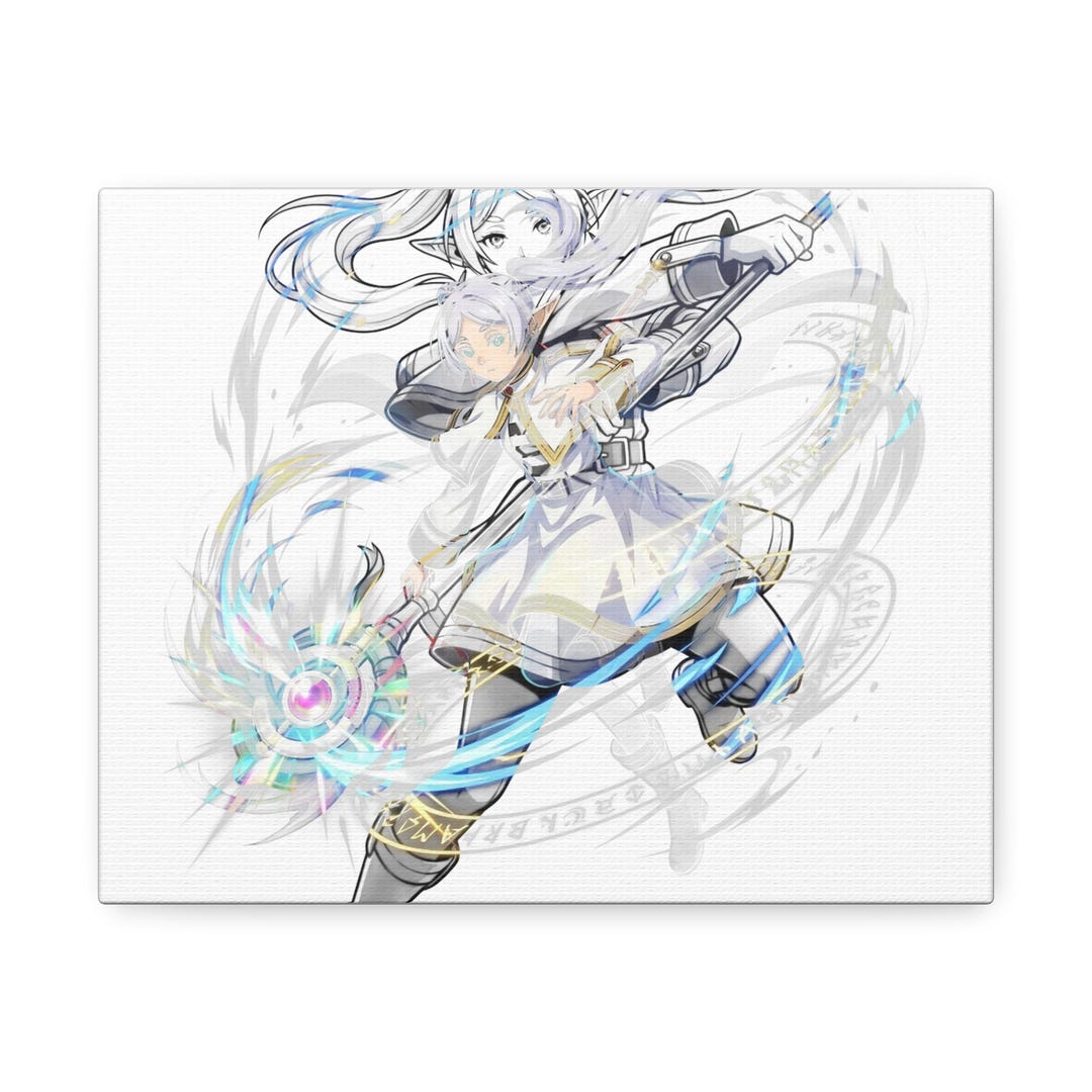 Frieren Action | Frieren Beyond Journey's End Canvas | Anime Fan Art - Etsy