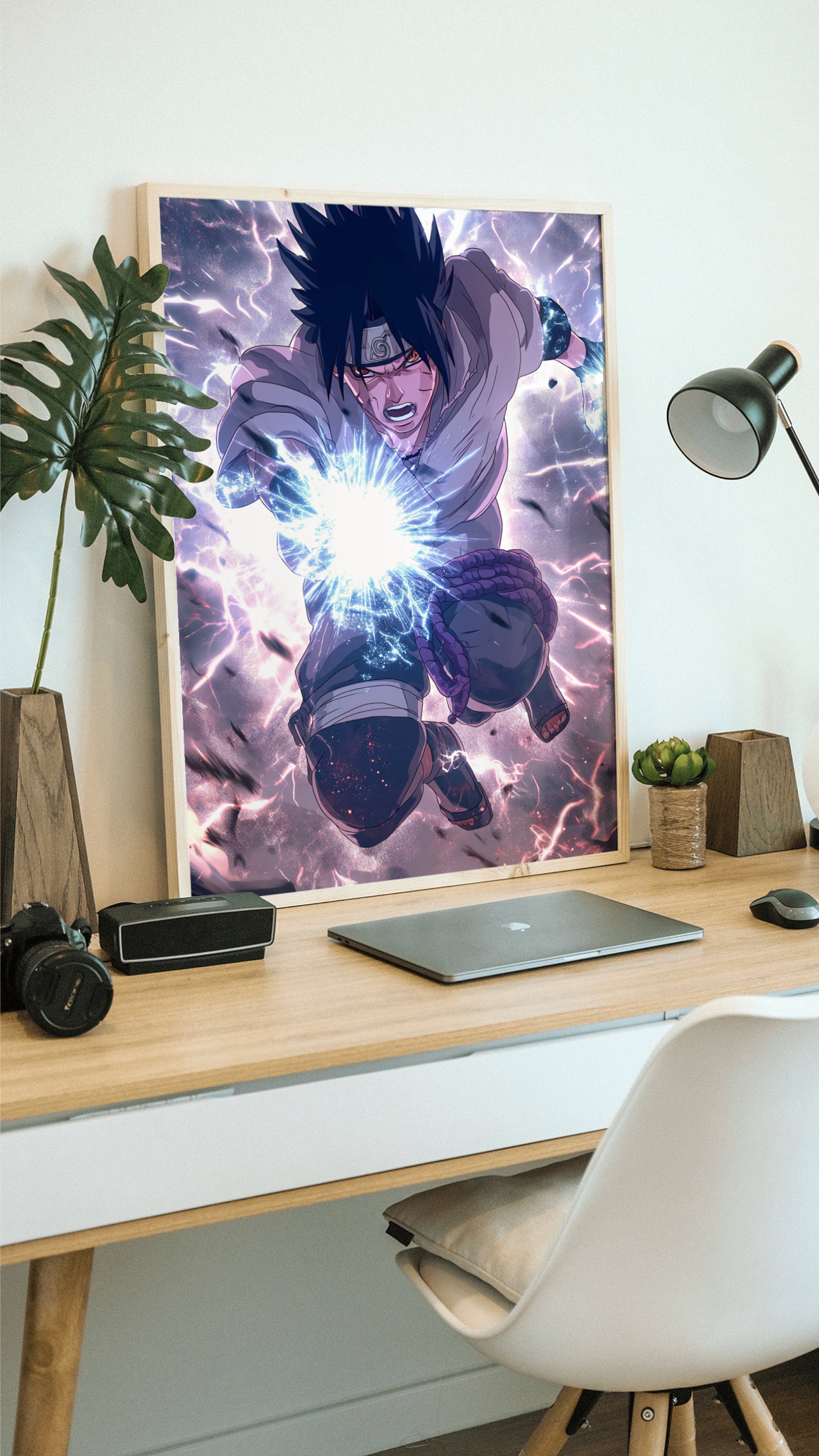 Raging Chidori Sasuke High-resolution Poster, Instant Digital Download ...