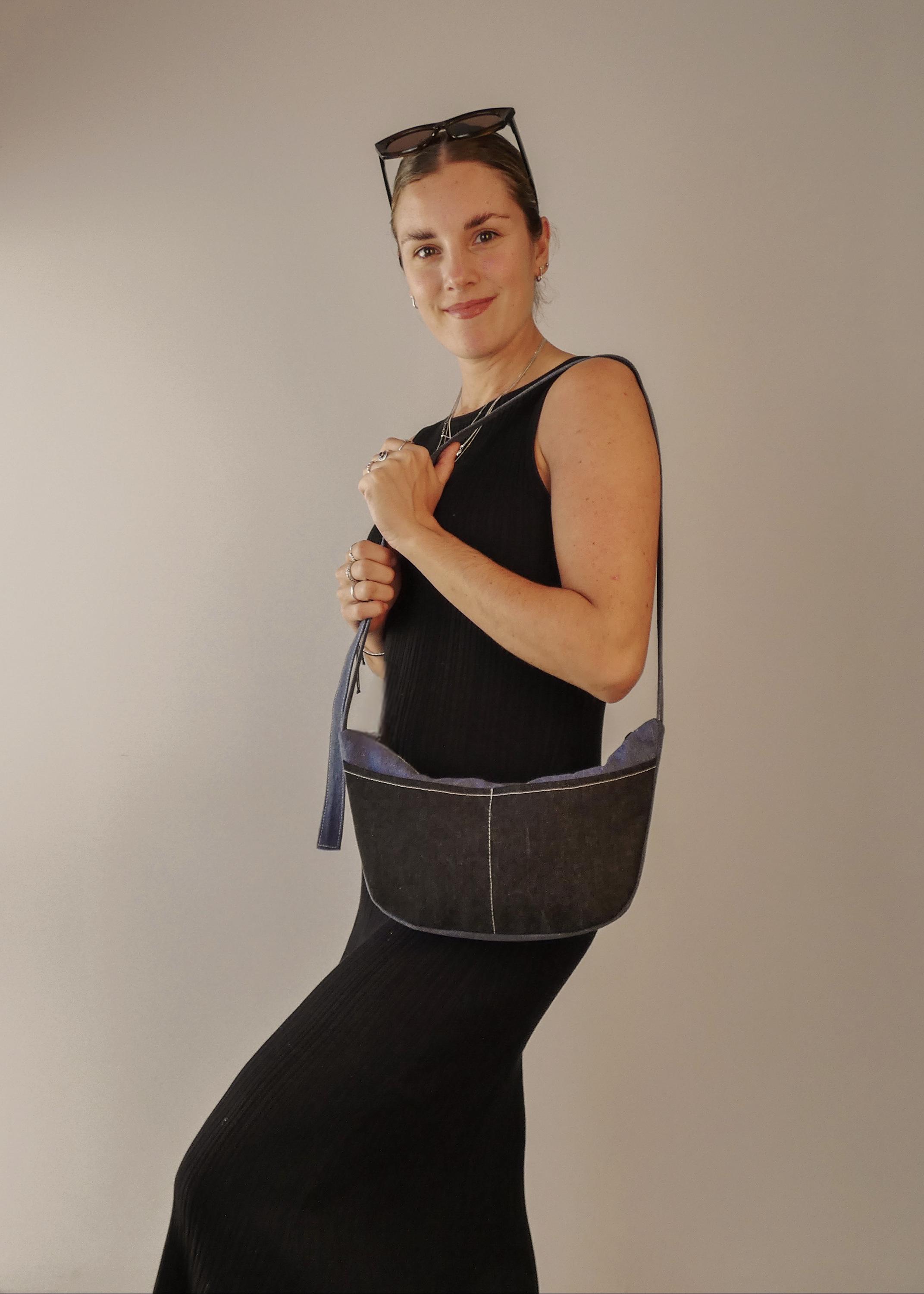 Slung Shoulder Bag PDF Sewing Pattern: Crossbody With Zipper - Etsy
