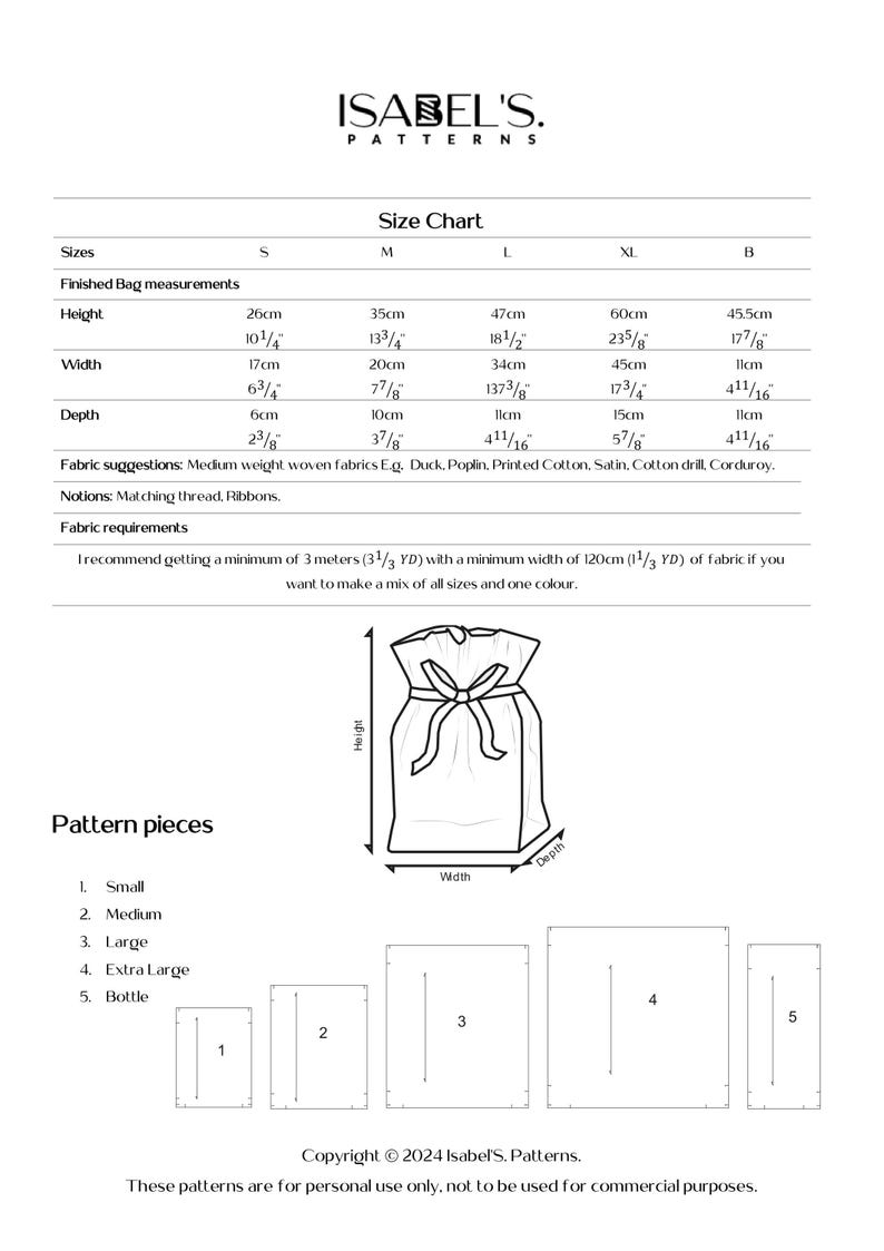 Reusable Gift Bag Pattern // 007 the Everwrap Reusable Gift Bag Pattern ...