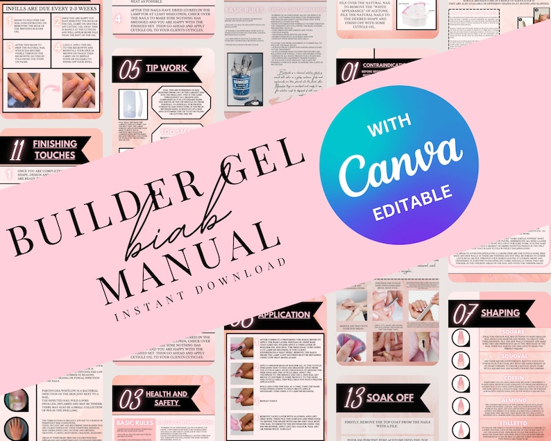Builder Gel (BIAB) Editable Training Manual - Etsy
