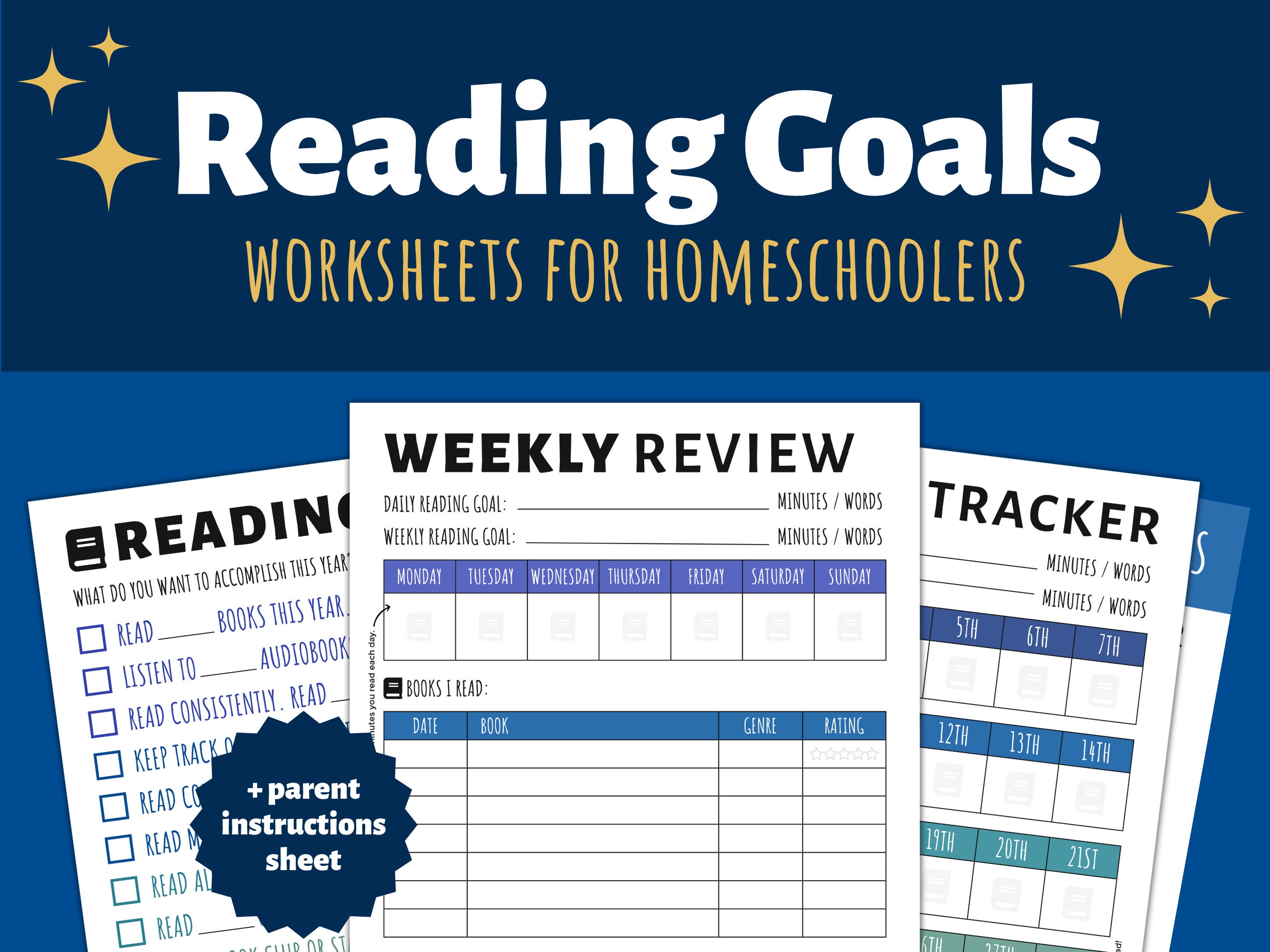 Homeschool Reading Journal Worksheet Bundle Kids Printables - Etsy