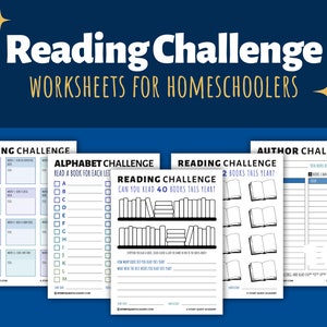 Homeschool Reading Journal Worksheet Bundle Kids Printables - Etsy