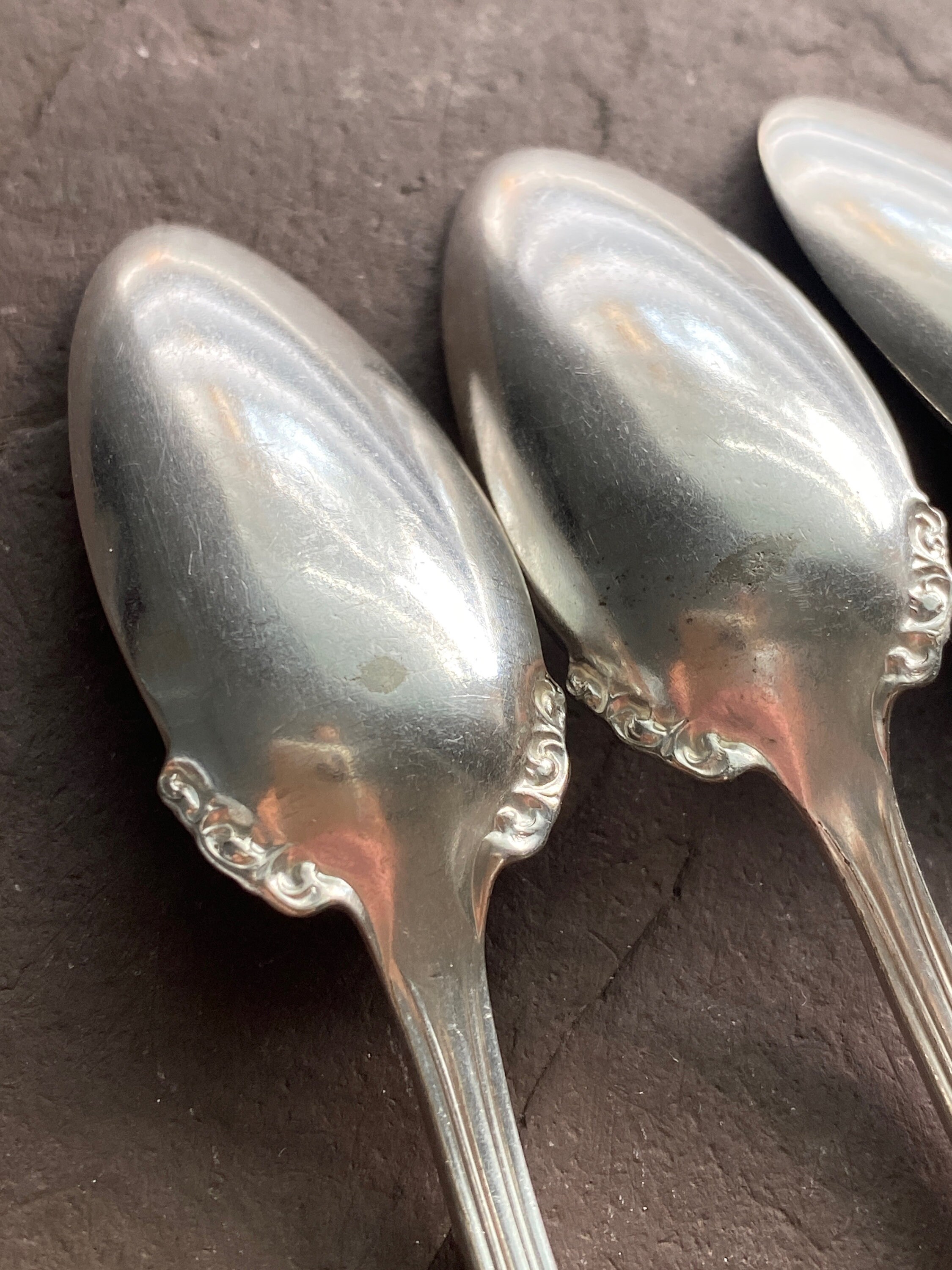 Rogers & Hamilton MARQUISE 1900 Antique Silverplate Set of 4 Grapefruit ...